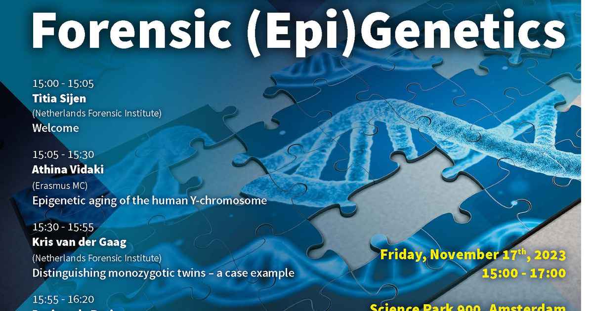 Frontiers of Forensic Science #2 - IIS - University of Amsterdam